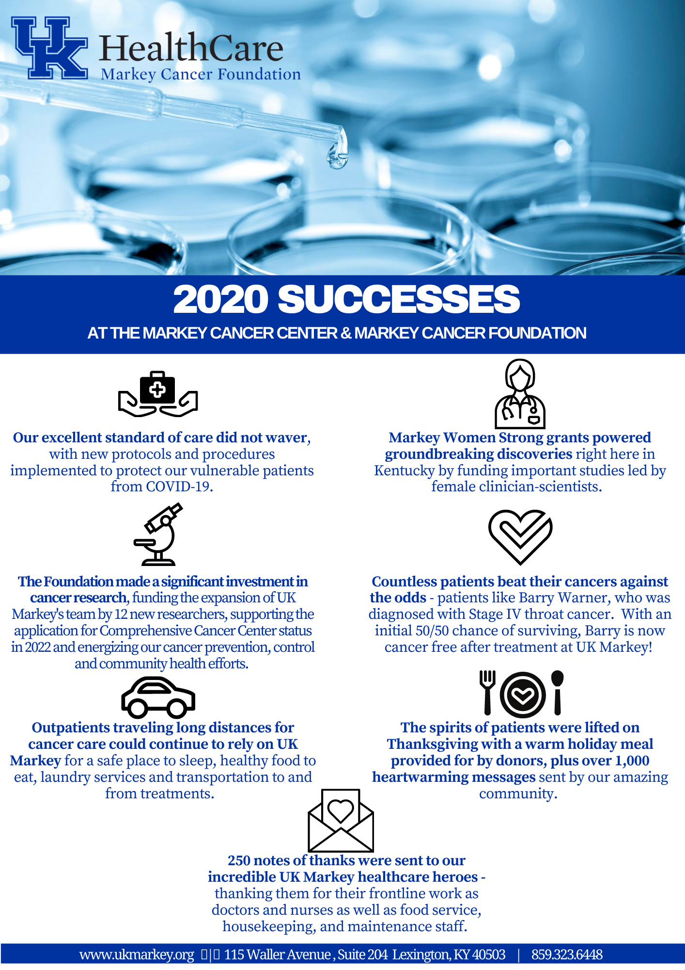 Markey Cancer Foundation and Markey Cancer Center’s 2020 Successes – UK ...