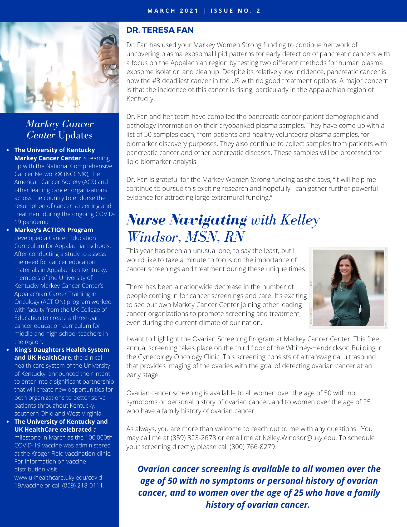 Markey Women Strong News & Updates | Issue 2 – UK Markey