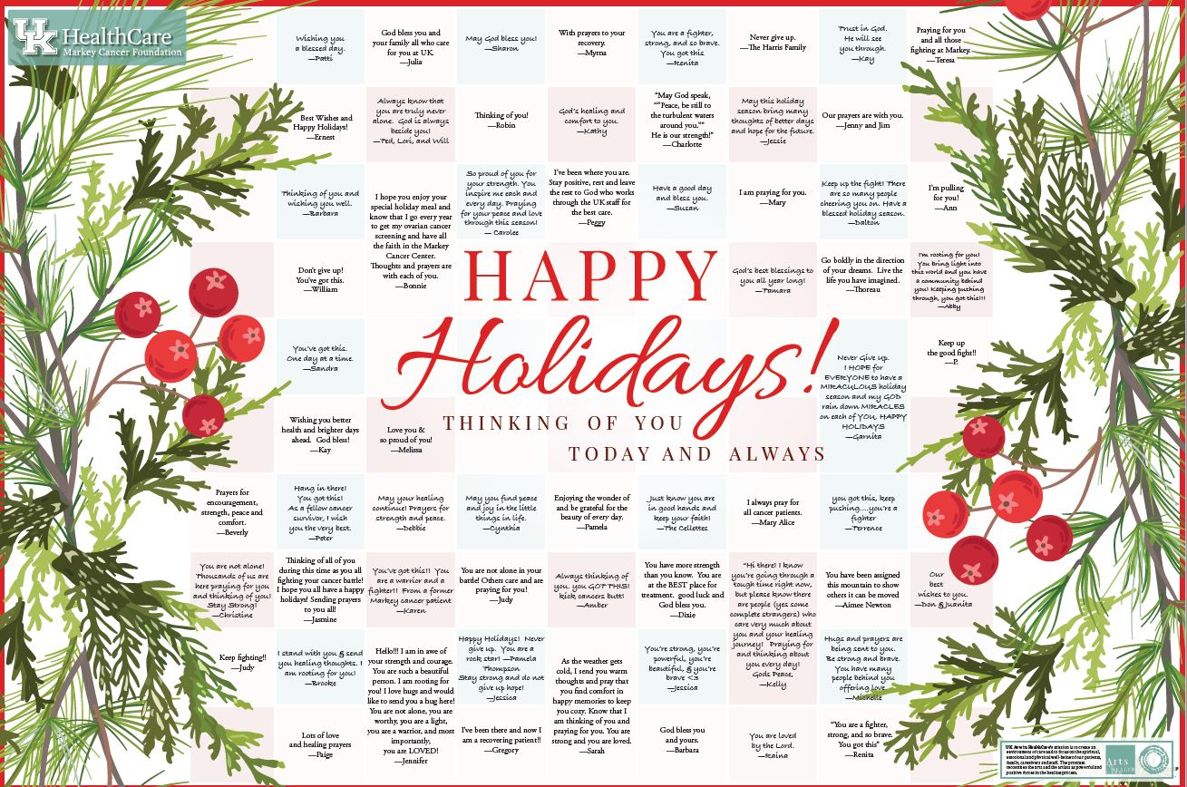 Tradition of Sending Messages to Markey Patients Carries on for the ...